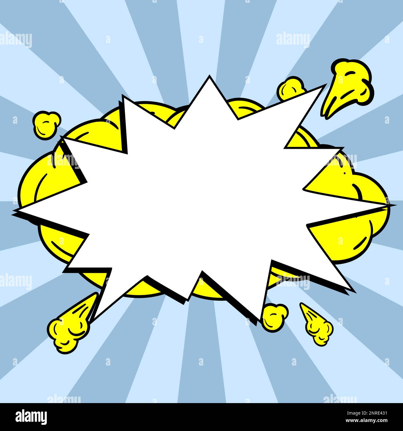 Comics Design Frames. Photo Frame Set With Explosion Bubbles For Add ...