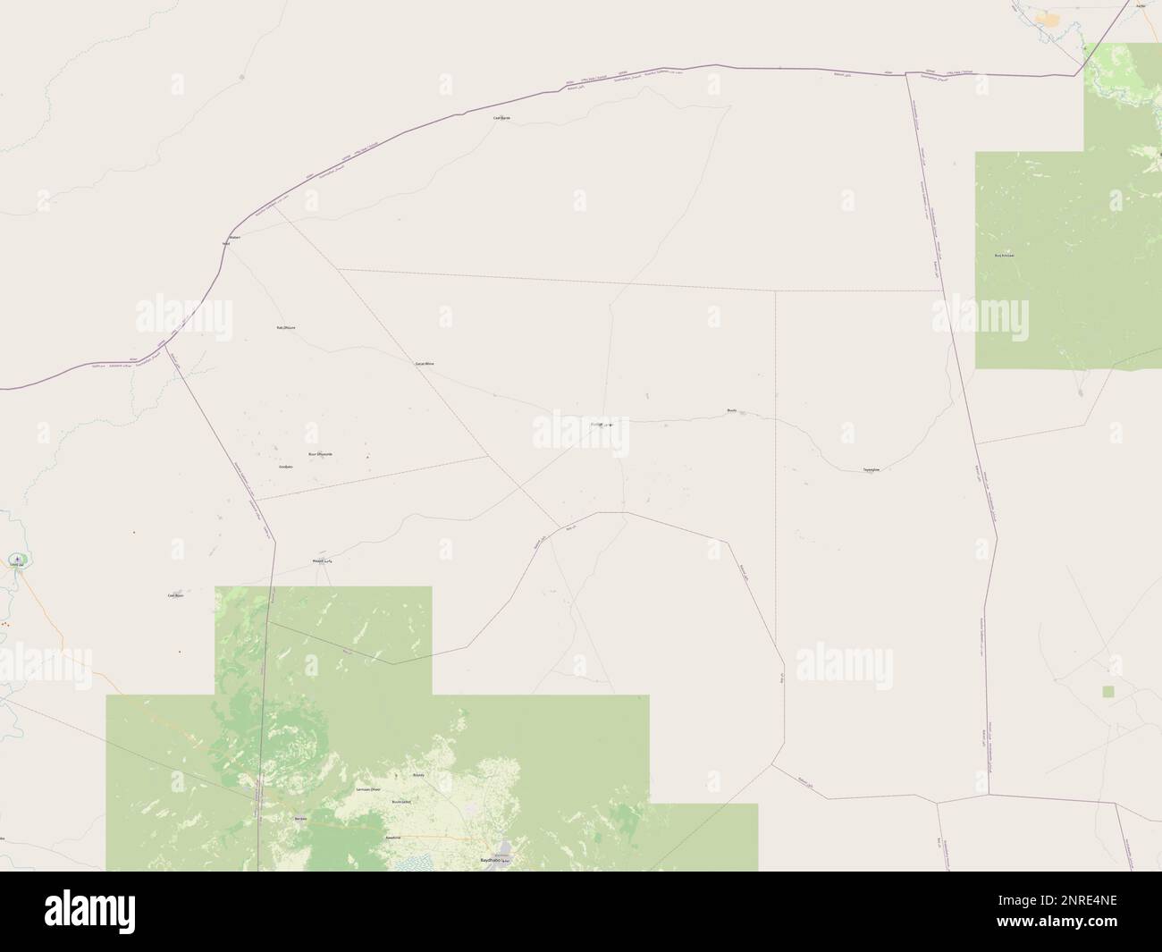 Bakool, region of Somalia Mainland. Open Street Map Stock Photo - Alamy