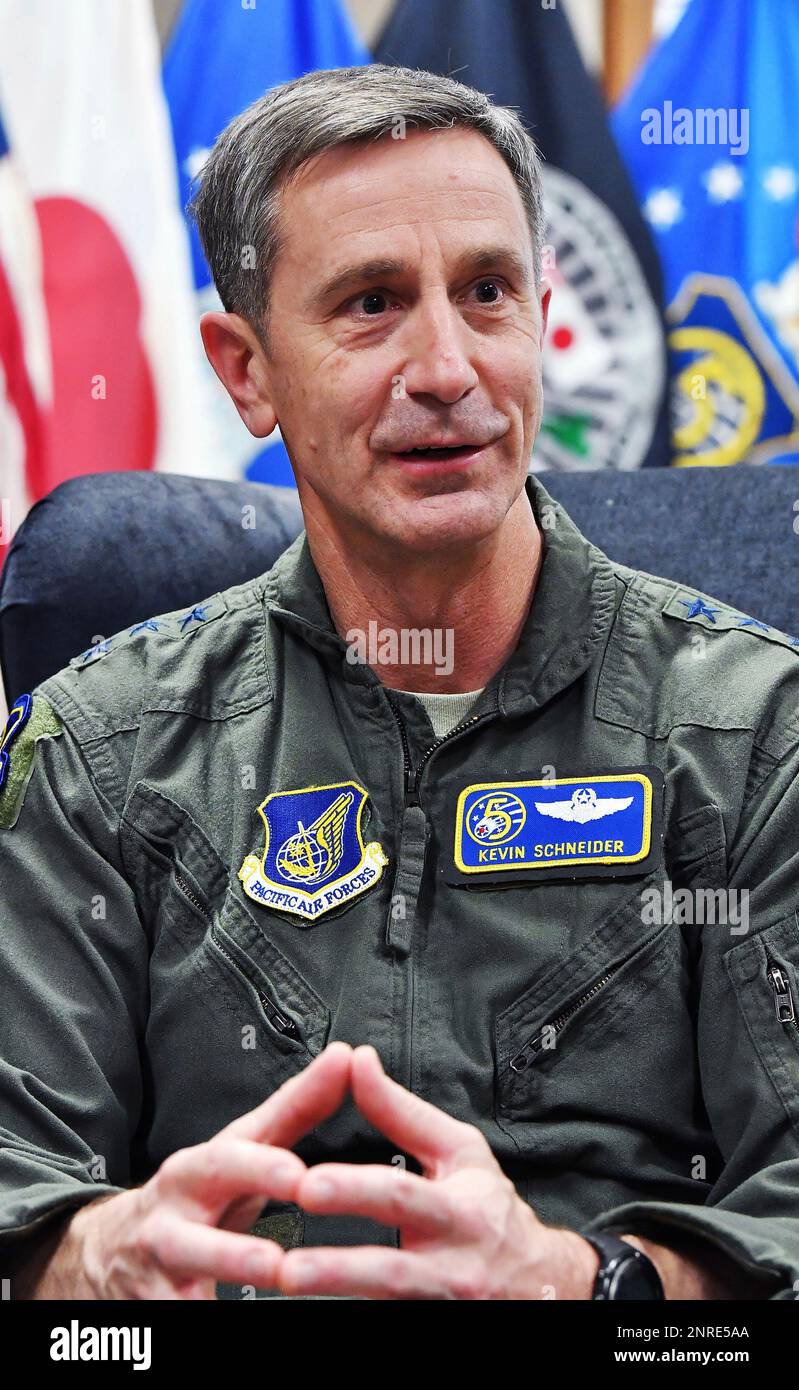 United States Forces Japan (USFJ) Commander KEVIN SCHNEIDER speaks ...