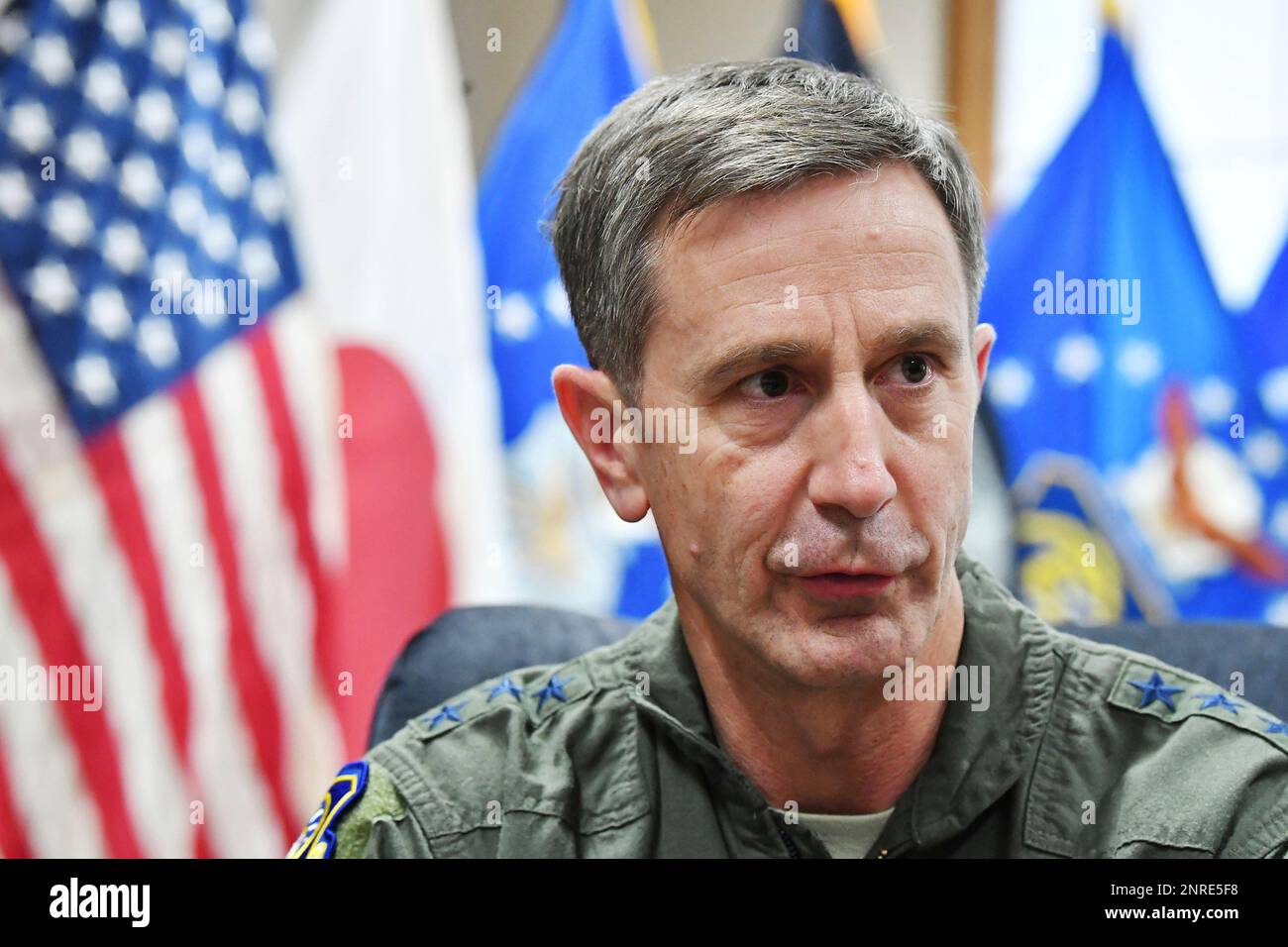 United States Forces Japan (USFJ) Commander KEVIN SCHNEIDER speaks ...