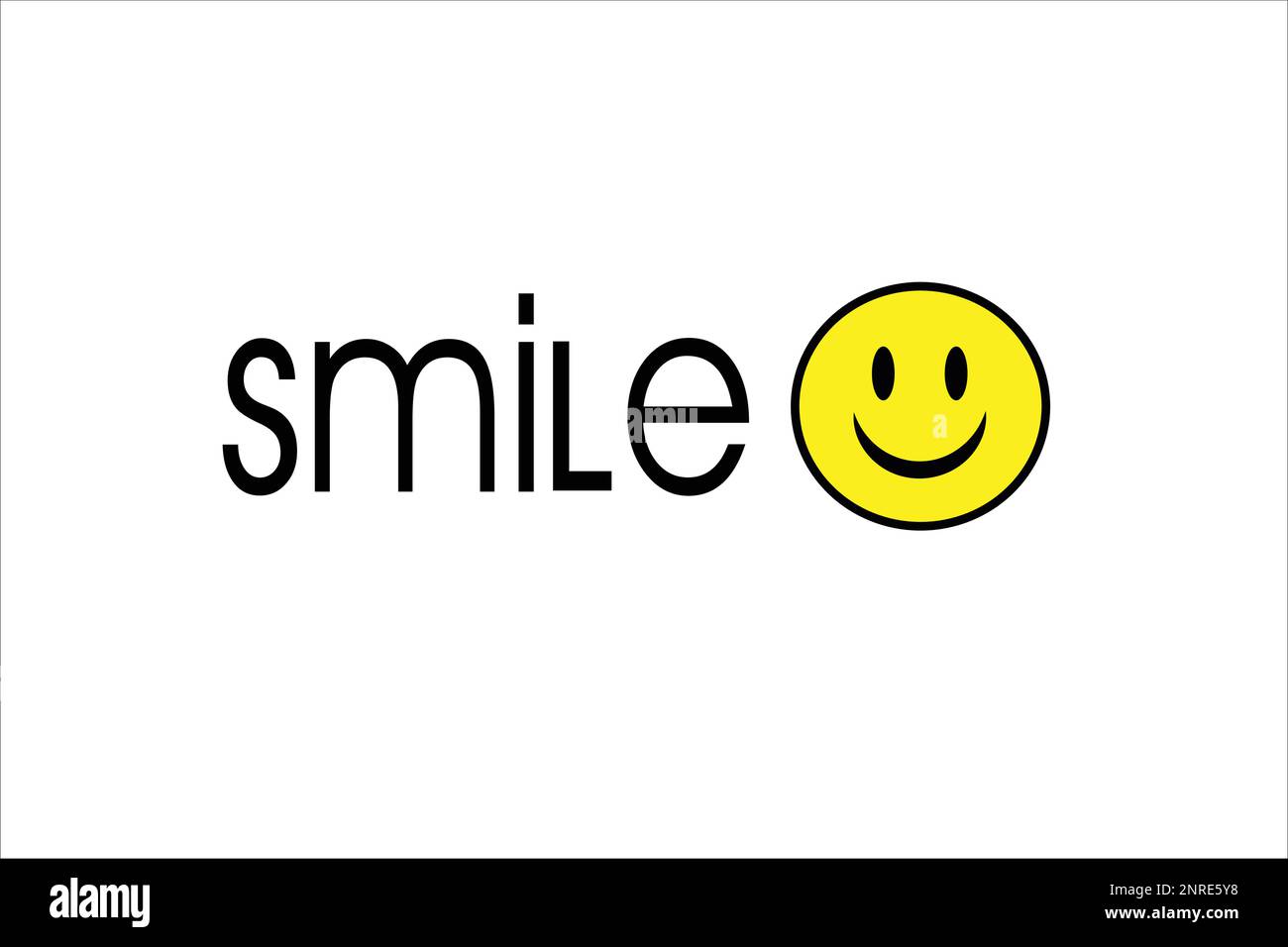 Smile. Inspirational quote phrase. Modern calligraphy lettering for web ...