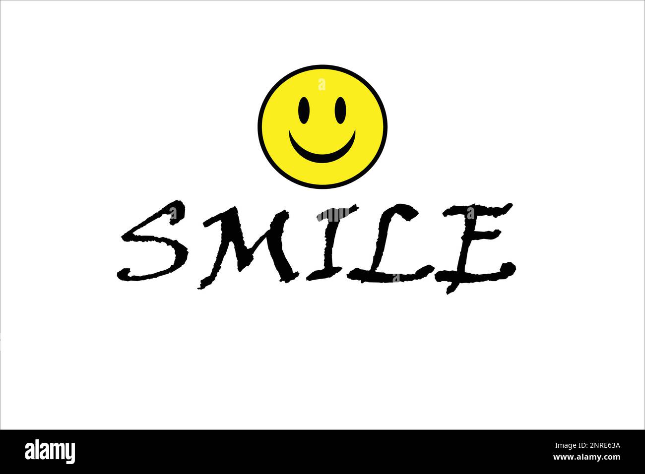 Smile. Inspirational quote phrase. Modern calligraphy lettering for web ...