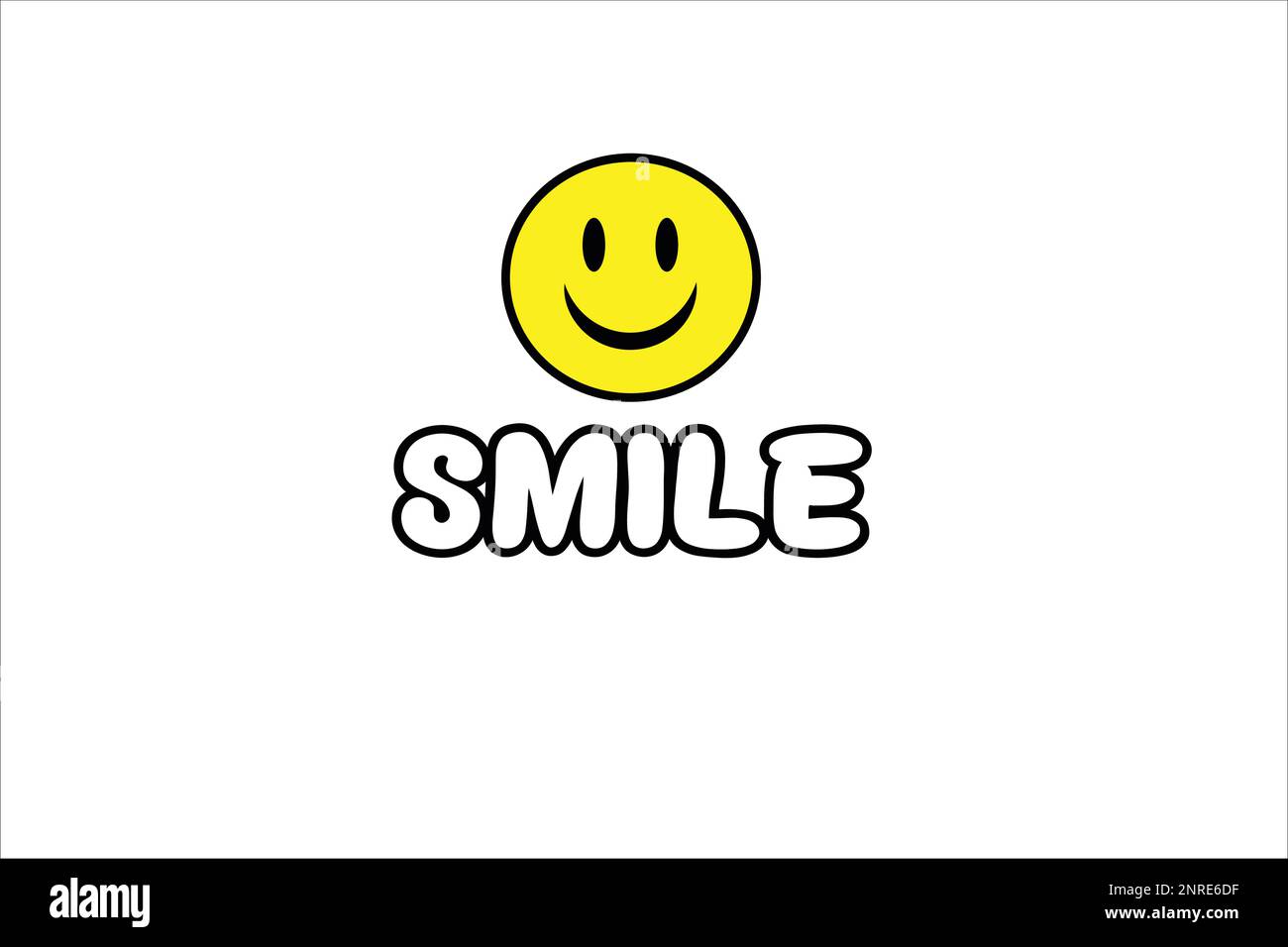 Smile. Inspirational quote phrase. Modern calligraphy lettering for web ...