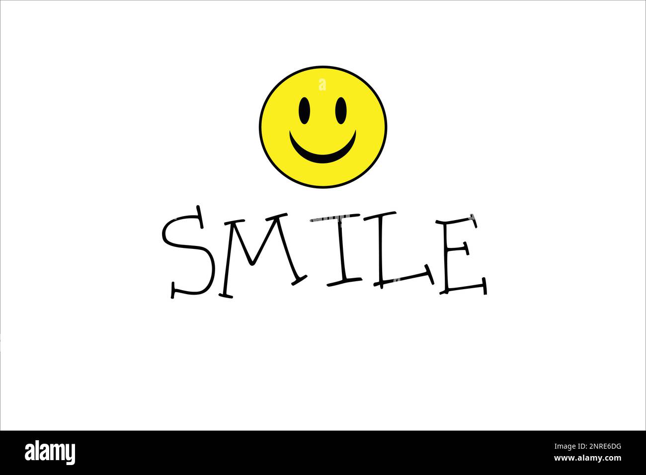 Smile. Inspirational quote phrase. Modern calligraphy lettering for web ...