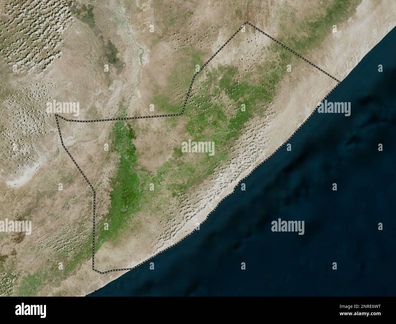 Shabeellaha Dhexe, region of Somalia Mainland. High resolution ...