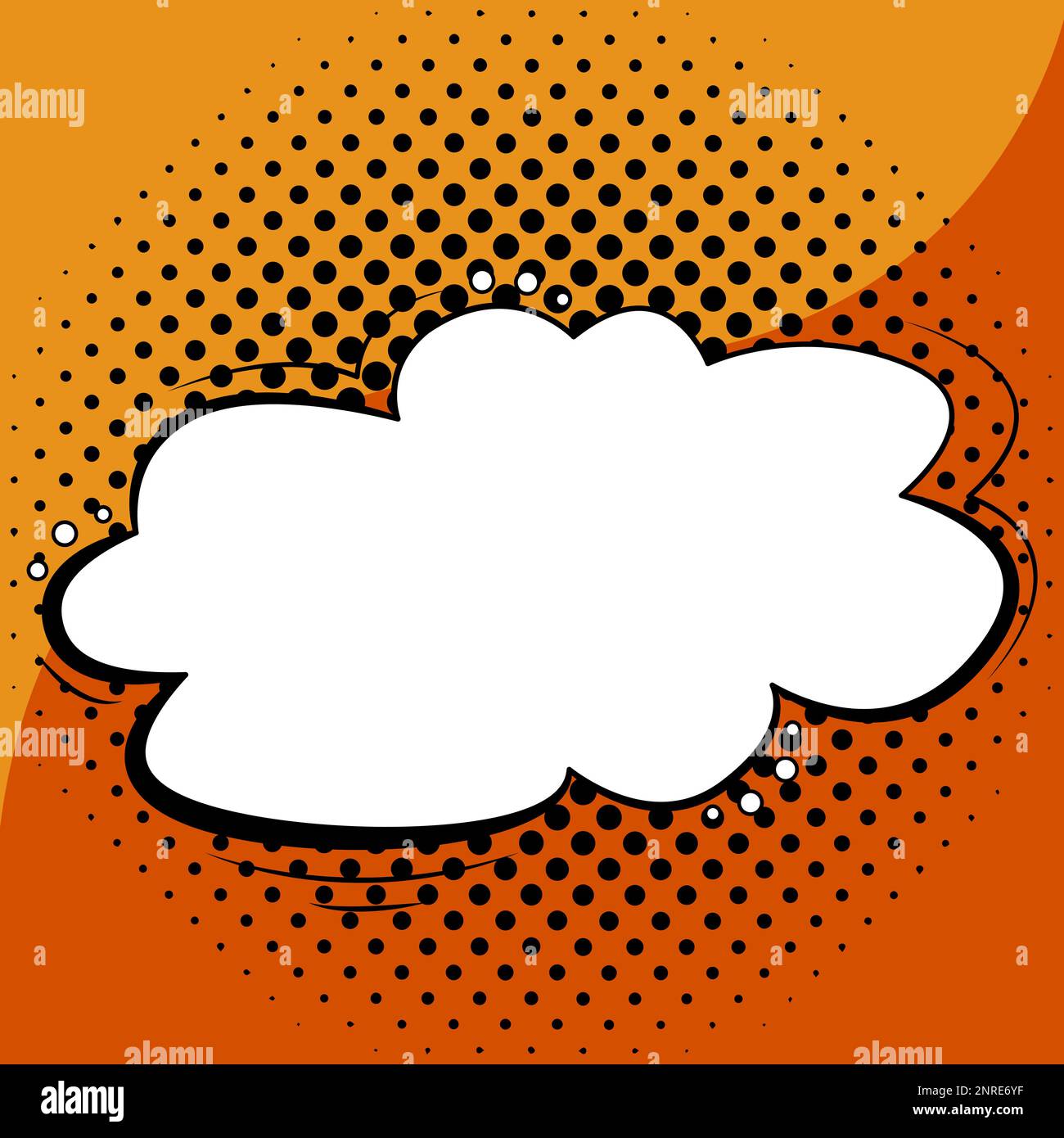 Comic Speech Bubble With Copy Space And Colorful Doodles. Design Of ...
