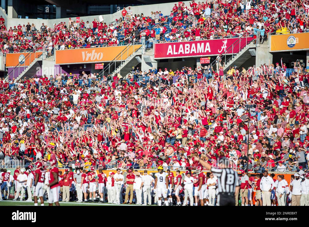 January 1, 2020: The fans doing the wave during Vrbo Citrus Bowl game ...