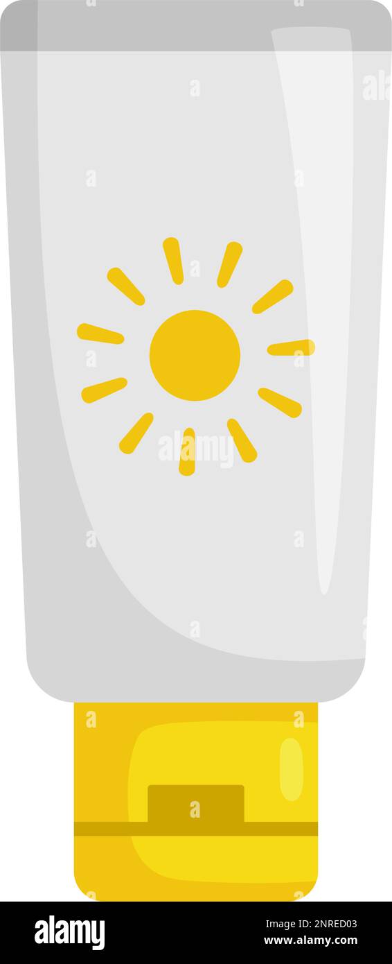 tan sun cream block cartoon vector illustration Stock Vector Image ...