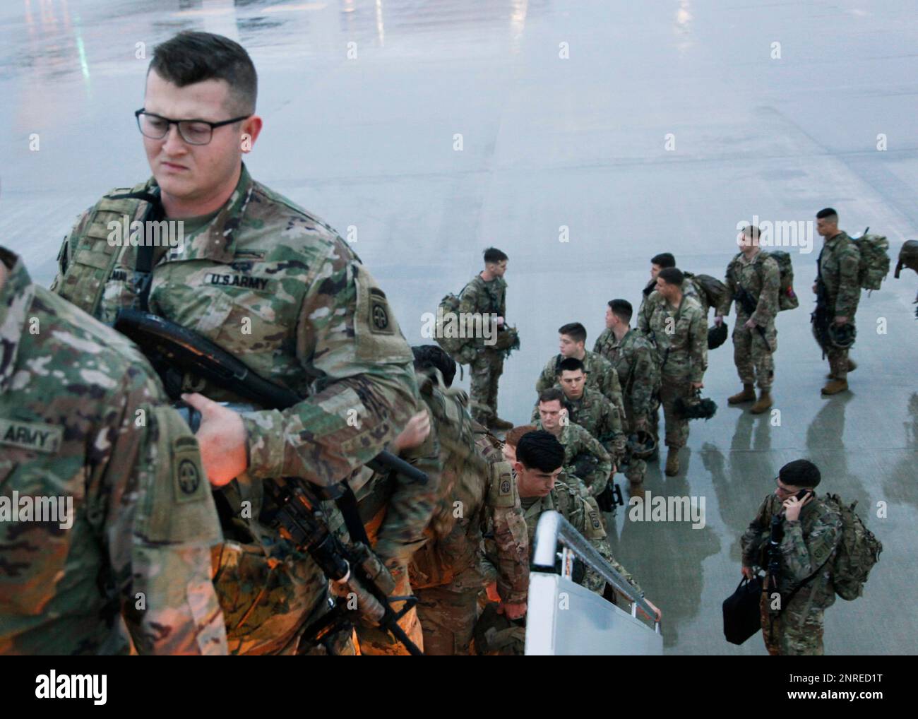This photo provided by the U.S. Army, paratroopers assigned to 1st ...