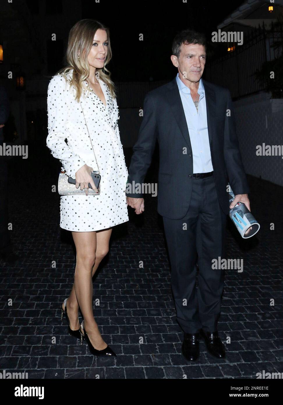 Photo by: OGUT/STAR MAX/IPx 2020 1/3/20 Antonio Banderas and Nicole Kimpel are seen in Los ...