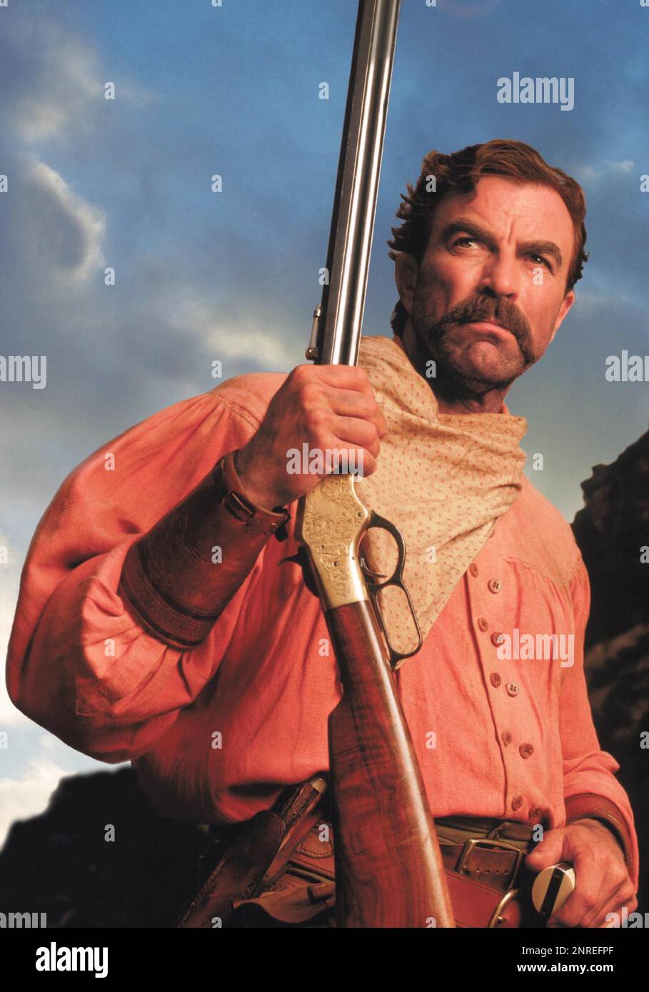 TOM SELLECK in LAST STAND AT SABER RIVER (1997), directed by DICK LOWRY ...