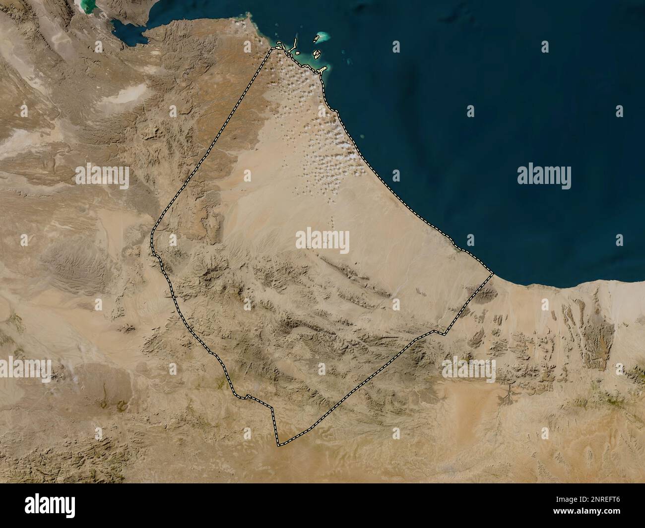 Awdal, region of Somaliland. Low resolution satellite map Stock Photo ...