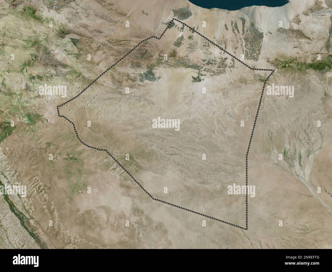 Maroodi Jeex, region of Somaliland. High resolution satellite map Stock ...