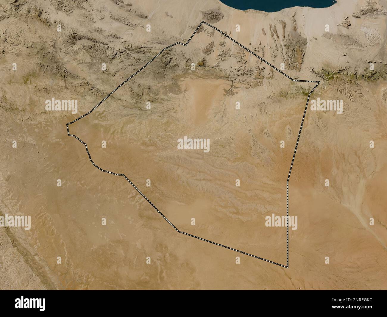 Maroodi Jeex, region of Somaliland. Low resolution satellite map Stock ...