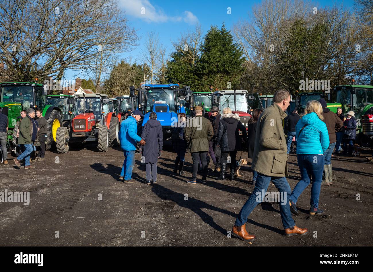 Antique and modern tractors hi-res stock photography and images - Alamy