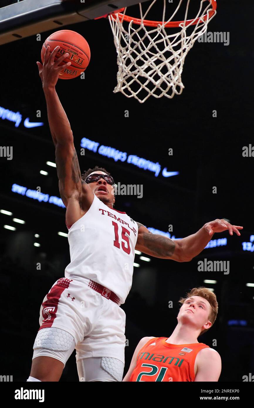 BROOKLYN, NY - DECEMBER 17: Temple Owls guard Nate Pierre-Louis (15 ...