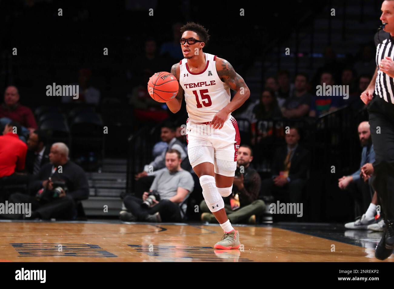 BROOKLYN, NY - DECEMBER 17: Temple Owls guard Nate Pierre-Louis (15 ...