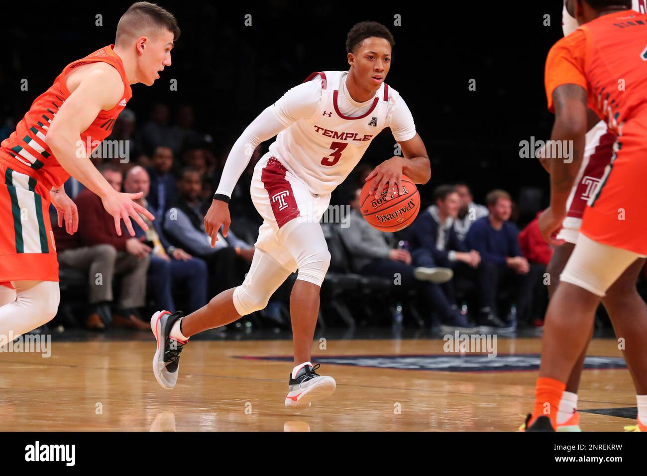 BROOKLYN, NY - DECEMBER 17: Temple Owls guard Josh Pierre-Louis (3 ...