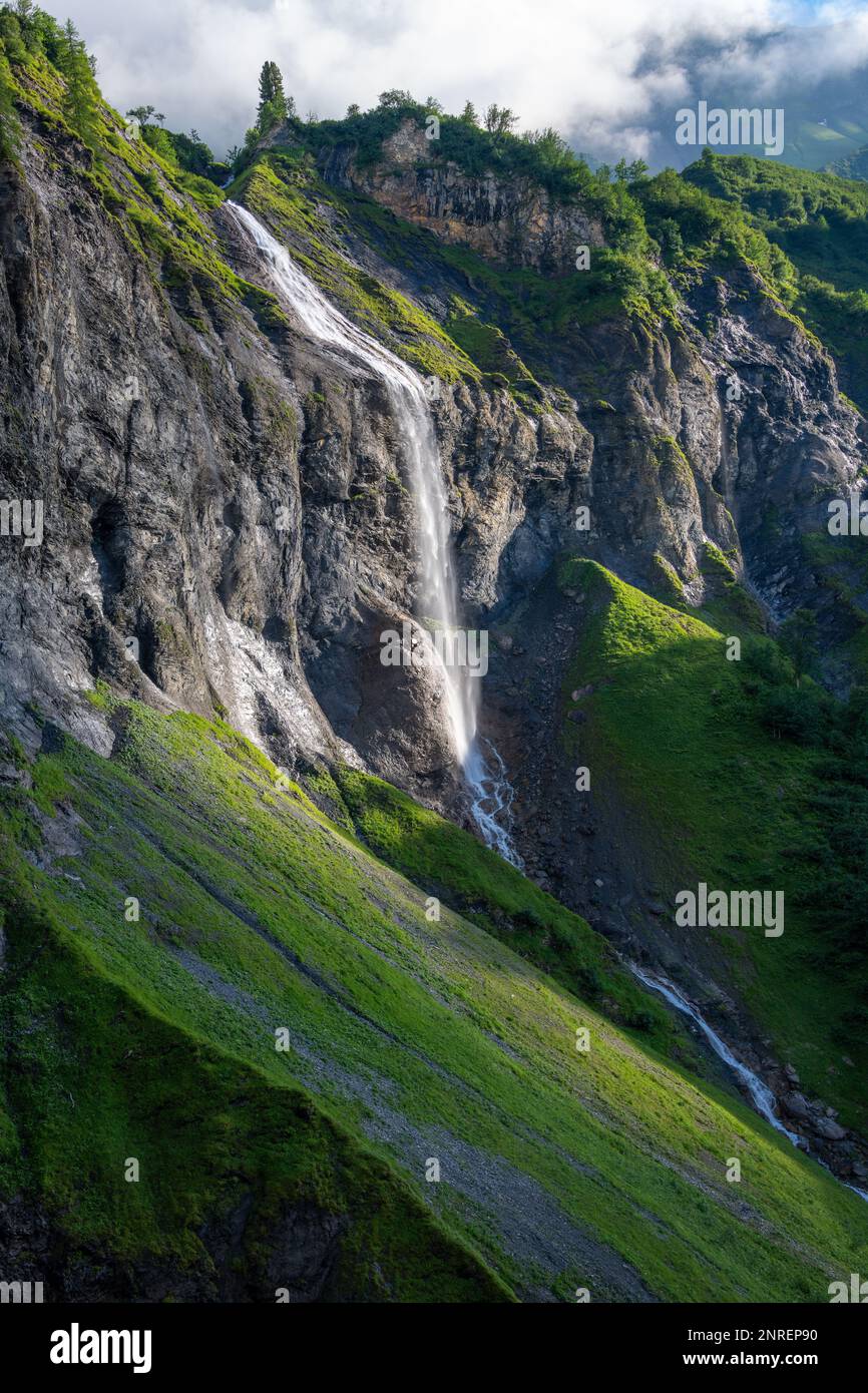 Large swiss waterfall hi-res stock photography and images - Alamy