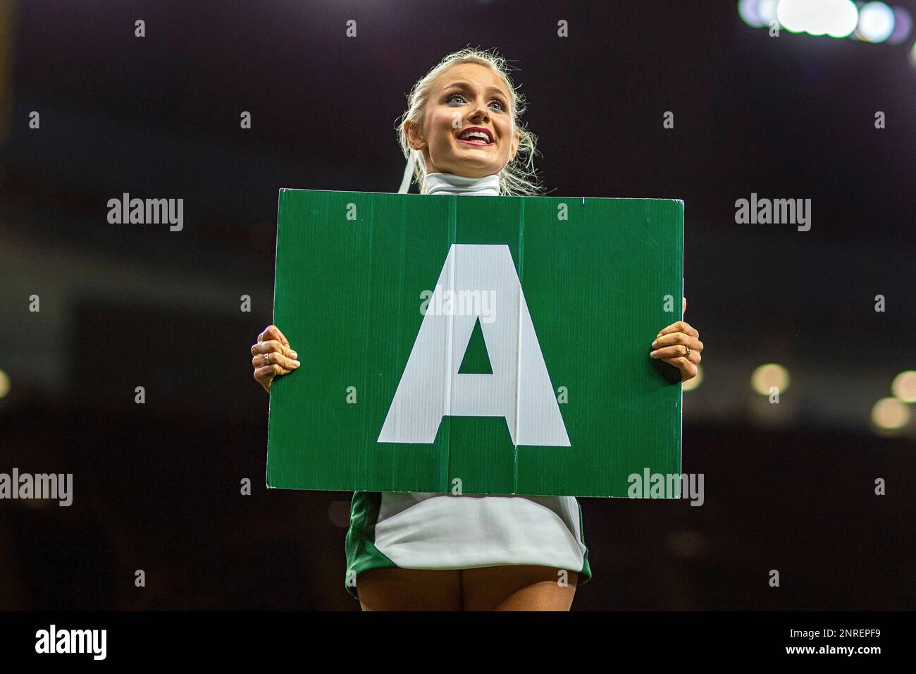 NEW ORLEANS, LA - DECEMBER 21: The UAB Blazers cheerleaders entertain ...
