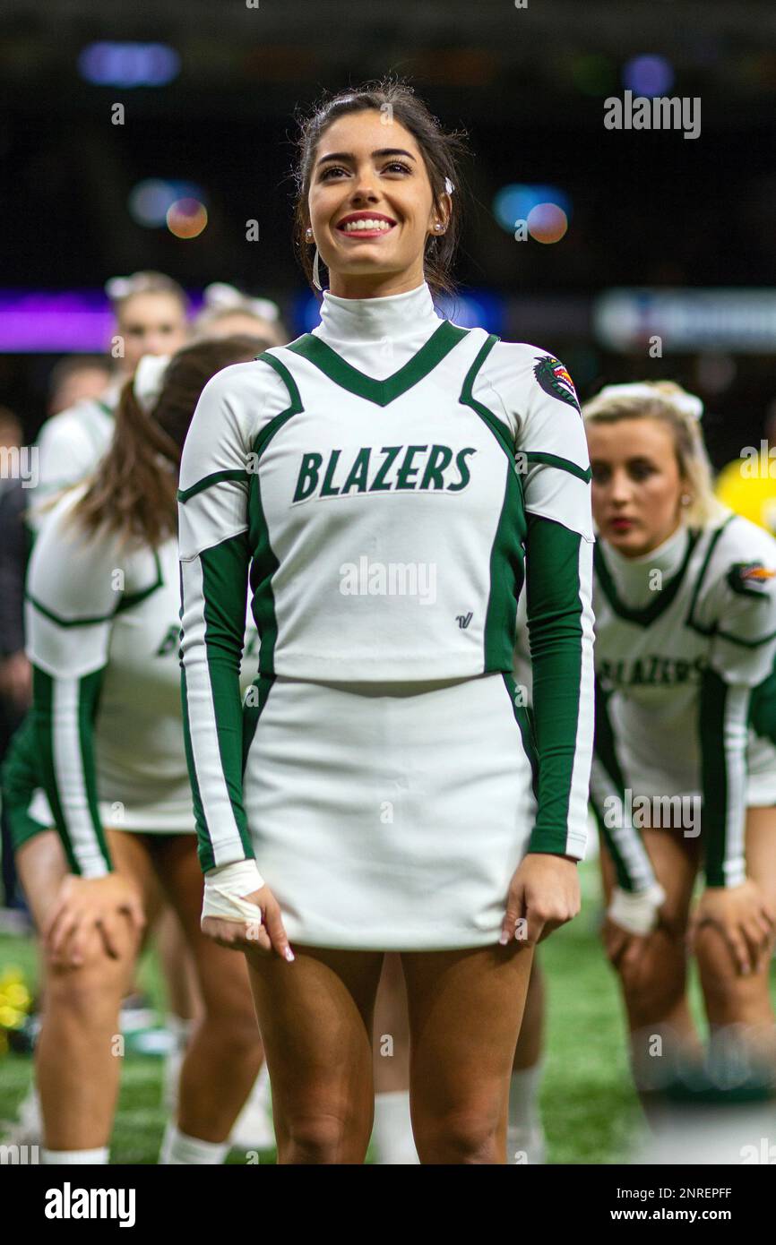 NEW ORLEANS, LA - DECEMBER 21: The UAB Blazers cheerleaders entertain ...