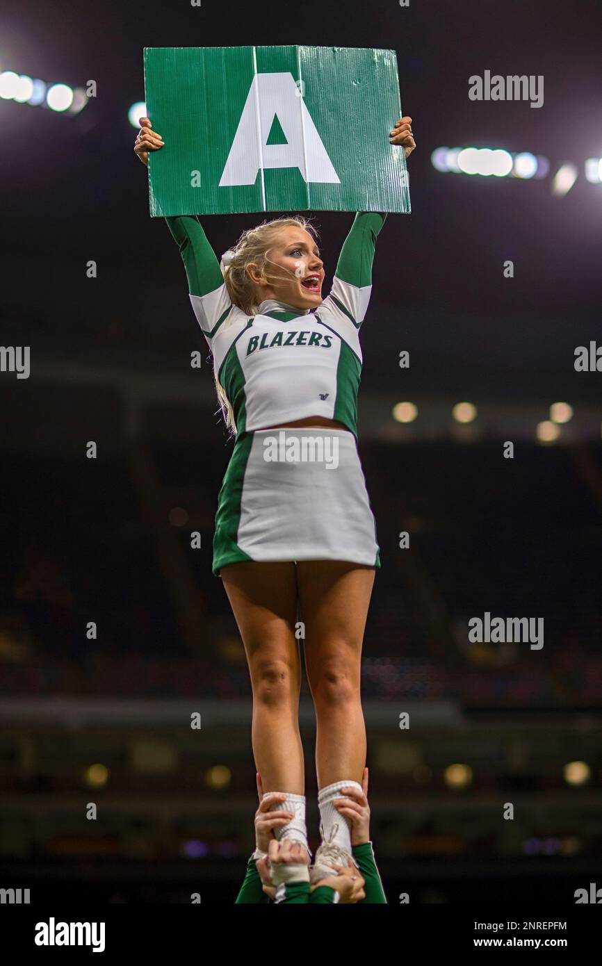 NEW ORLEANS, LA - DECEMBER 21: The UAB Blazers cheerleaders entertain ...