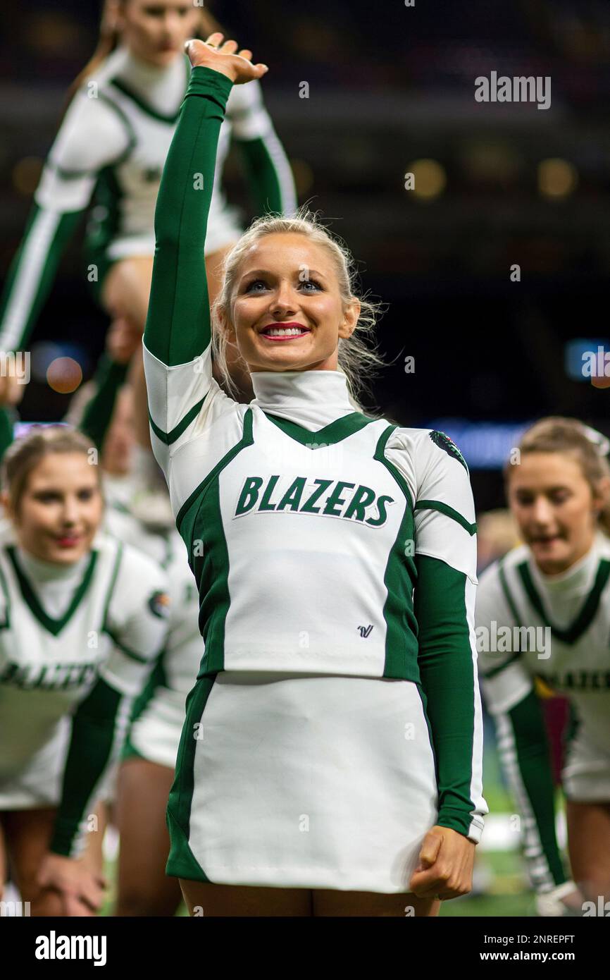 NEW ORLEANS, LA - DECEMBER 21: The UAB Blazers cheerleaders entertain ...