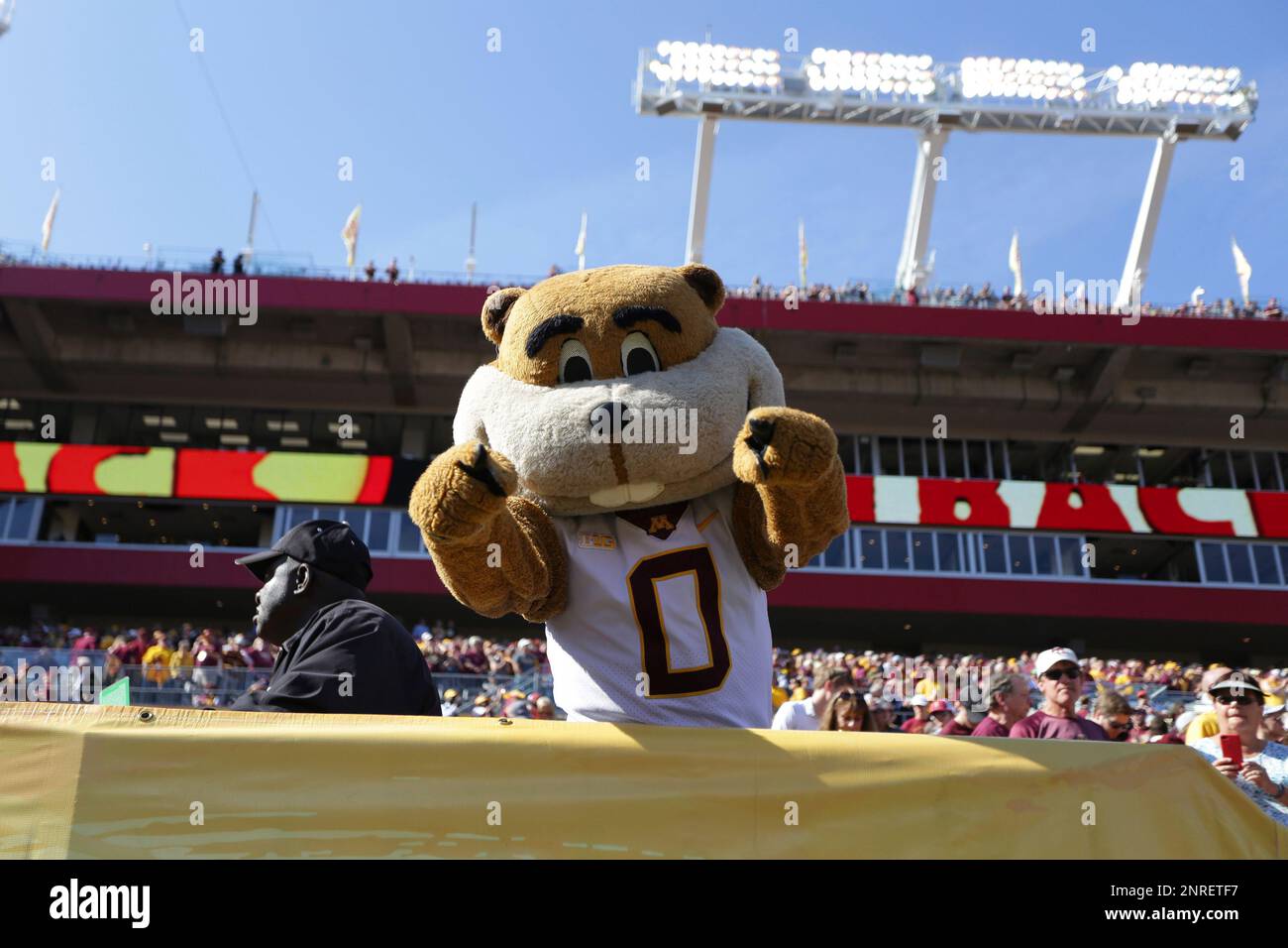January 1, 2020: Goldy Gopher in the stands before the Outback Bowl ...