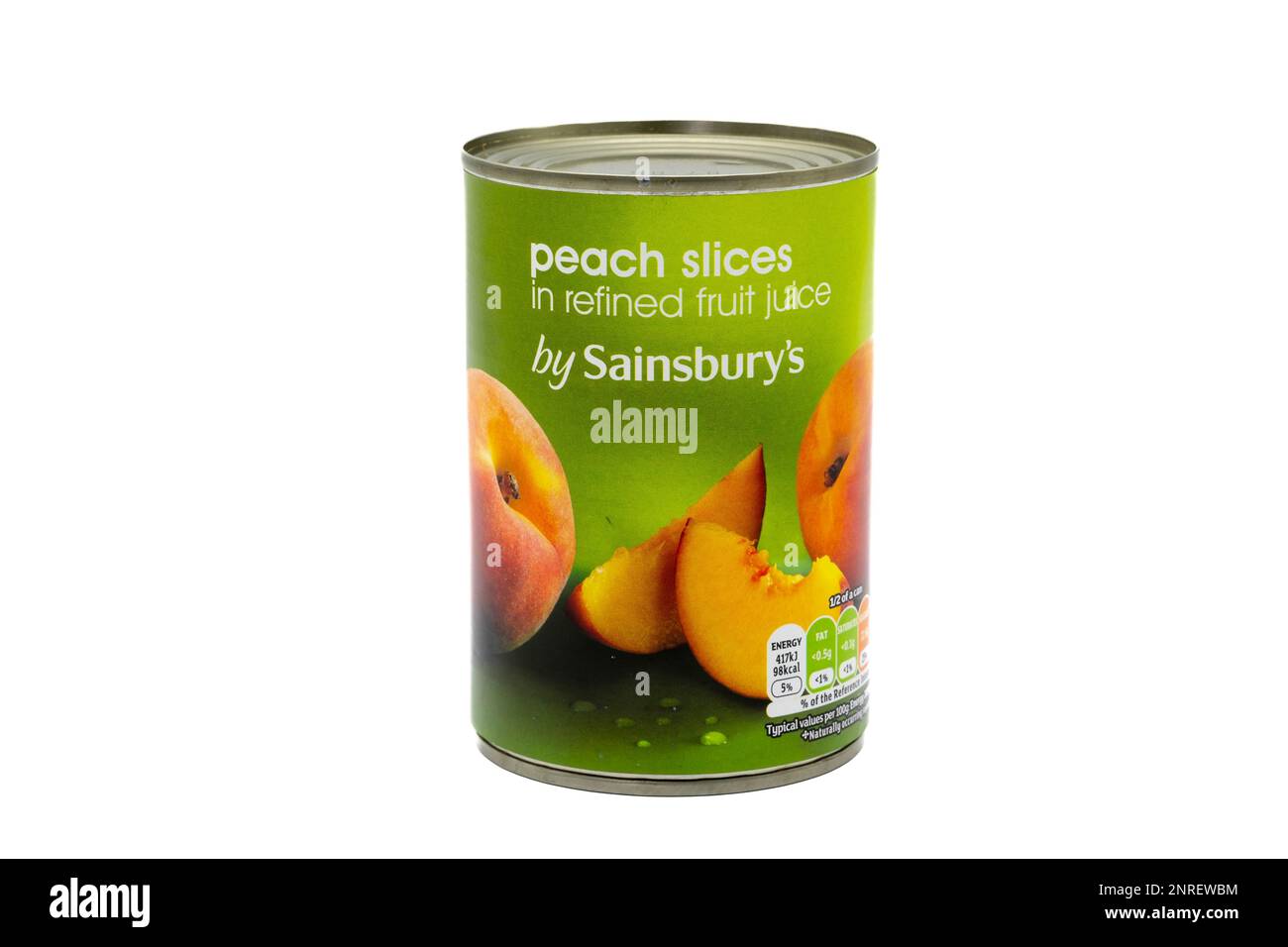 Irvine, Scotland, UK - February 02, 2023: Sainsbury’s branded peach ... Irvine, Scotland, UK - February 02, 2023: Sainsbury’s branded peach ...