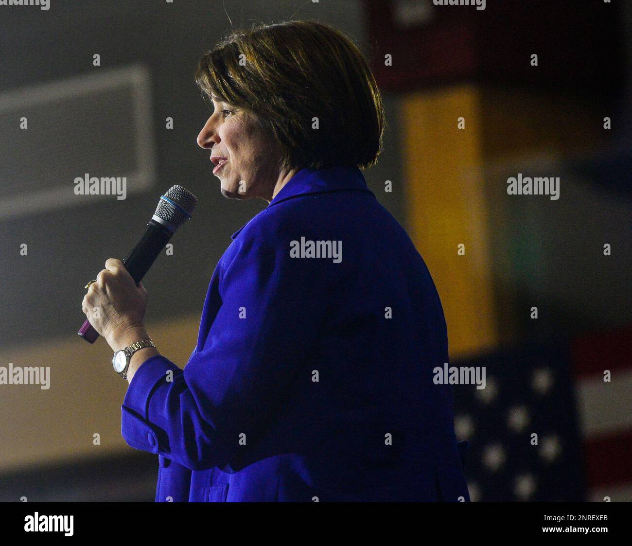 Democratic presidential candidate Sen. Amy Klobuchar, D-Minn., speaks ...