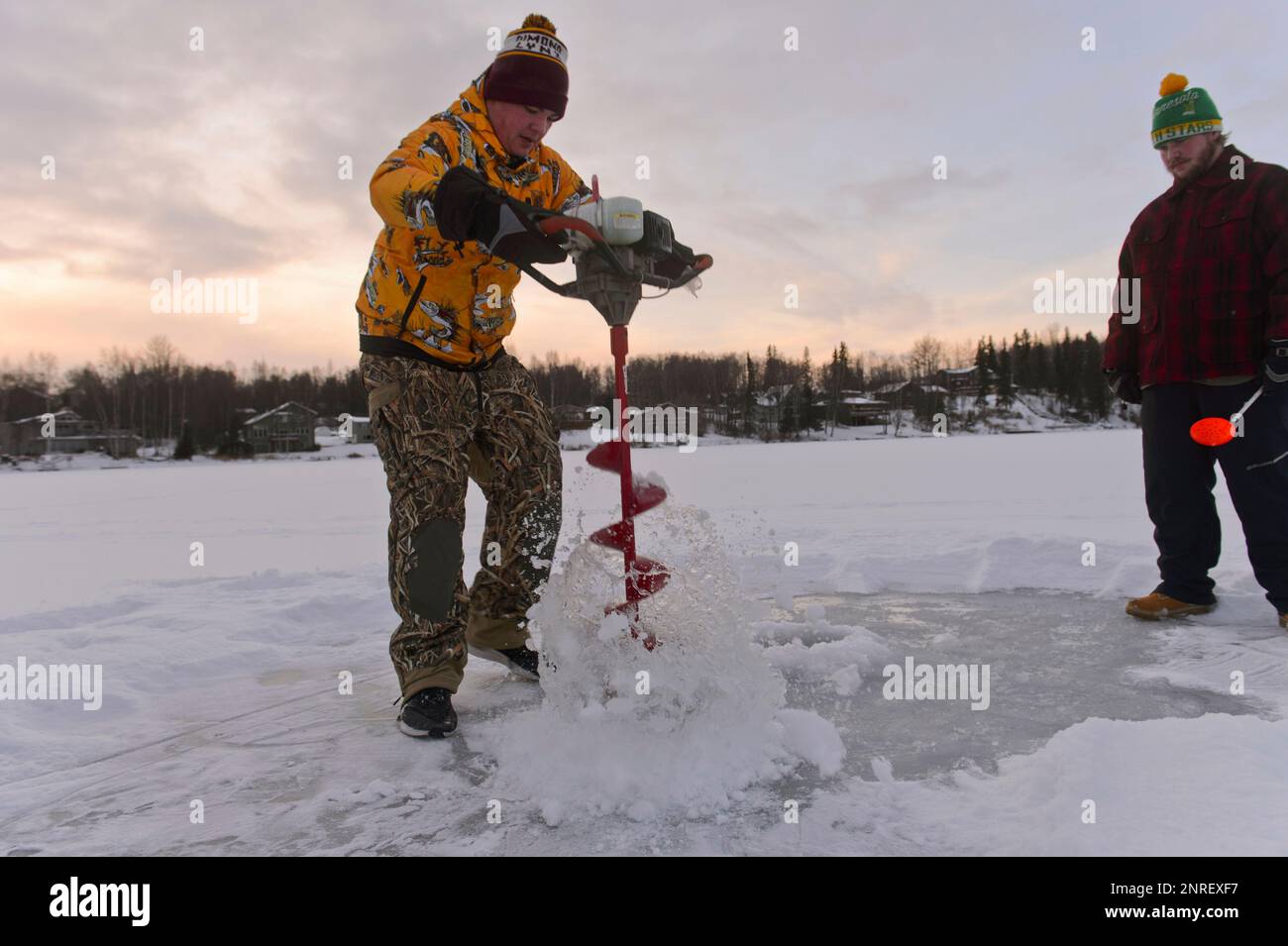 In this Dec. 27, 2019 photo Matthew Driskell, right, looks on as Taylor ...