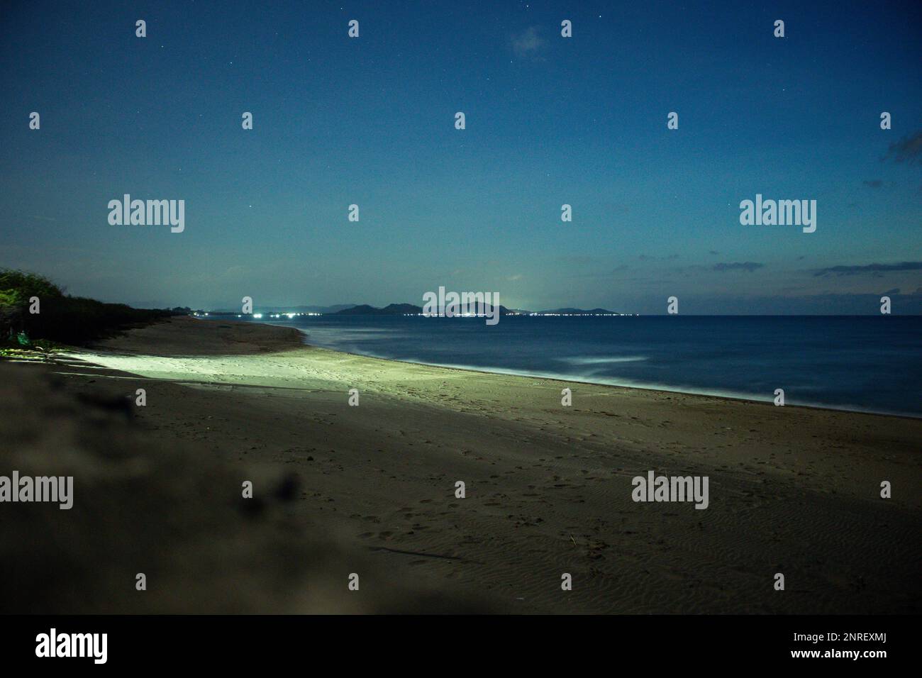 Night Beach at Narvacan Ilocos Sur Philippines Asia Stock Photo - Alamy