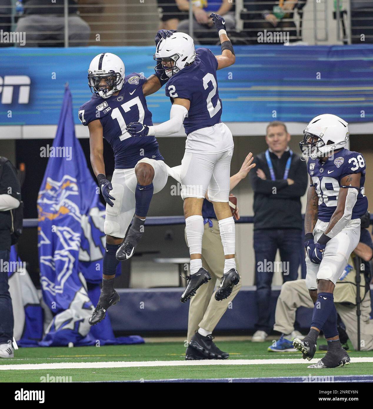 December 28, 2019: Penn State's Garrett Taylor #17 and Keaton Ellis #2 ...