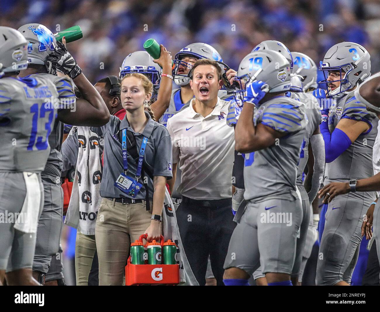 ARLINGTON, TX - DECEMBER 28: Memphis Head Coach Ryan Silverfield ...