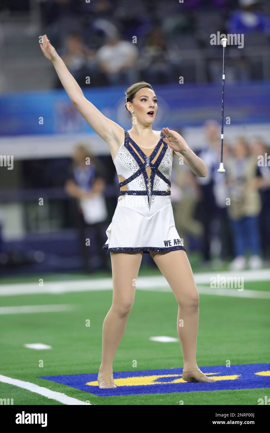 ARLINGTON, TX - DECEMBER 28: A Penn State twirler performs in the ...