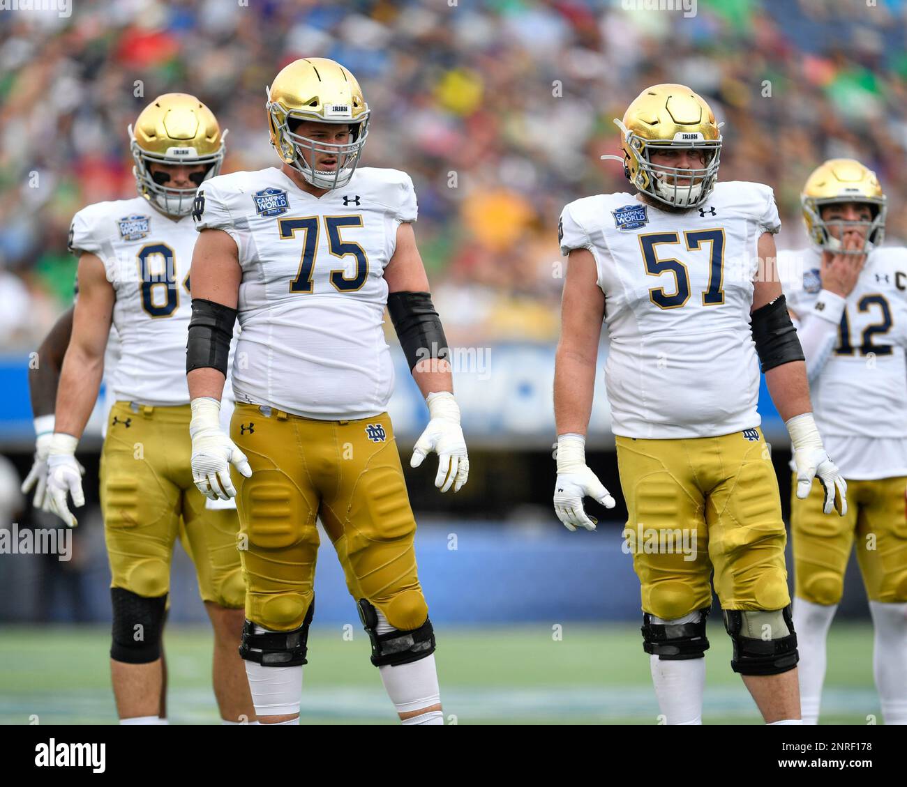 ORLANDO, FL - DECEMBER 28: Notre Dame Fighting Irish offensive lineman ...