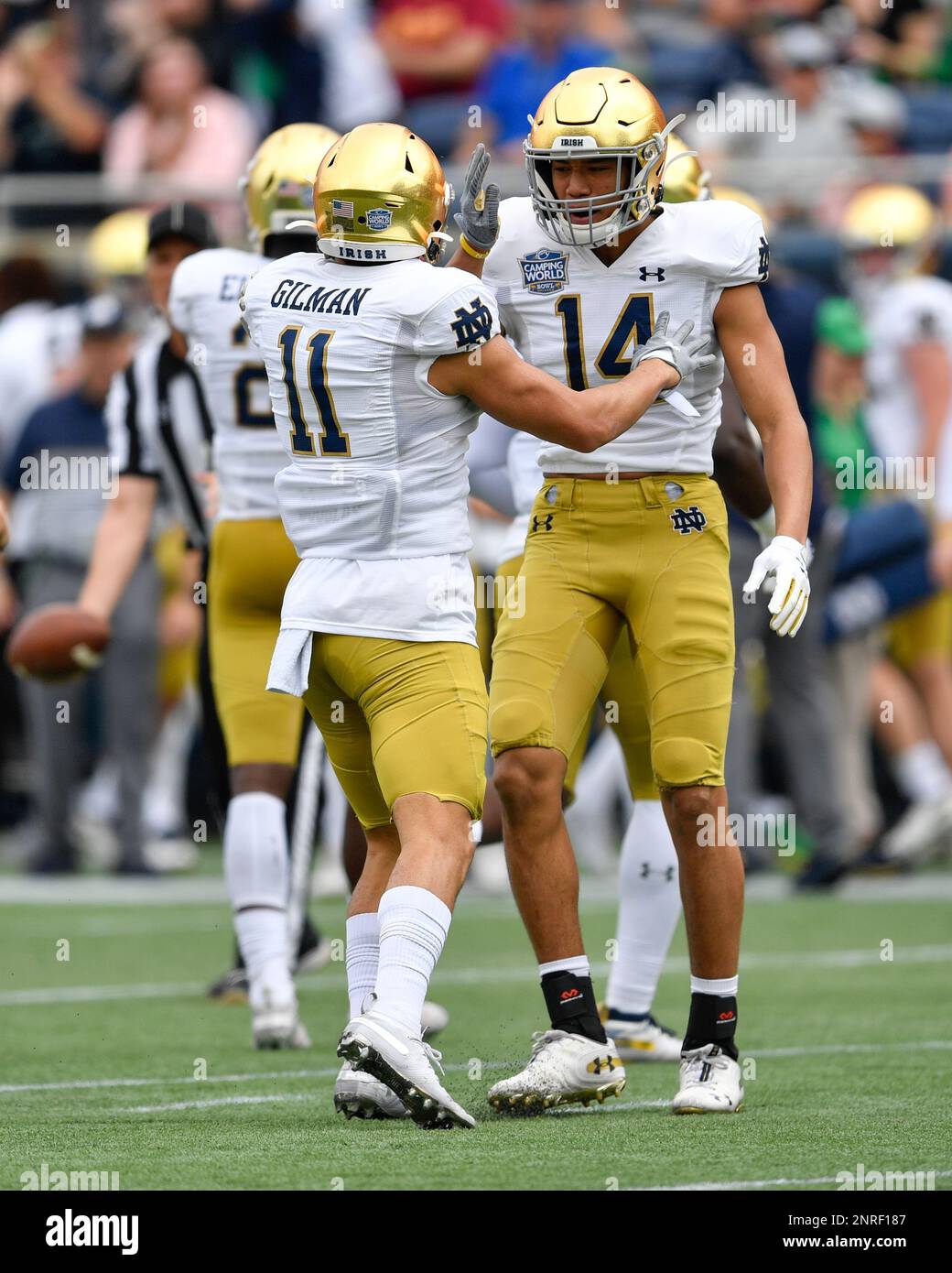 ORLANDO, FL - DECEMBER 28: Notre Dame Fighting Irish safety Alohi ...