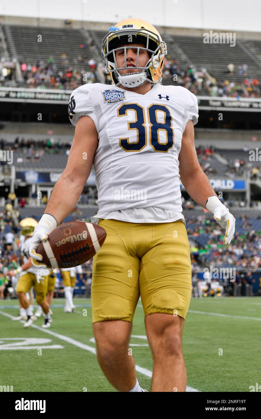 ORLANDO, FL - DECEMBER 28: Notre Dame Fighting Irish safety Christopher ...