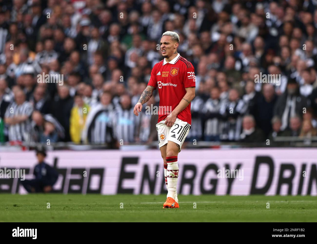 Wembley, UK. 26th Feb, 2023. Antony (MU) at the Carabao Cup Final ...