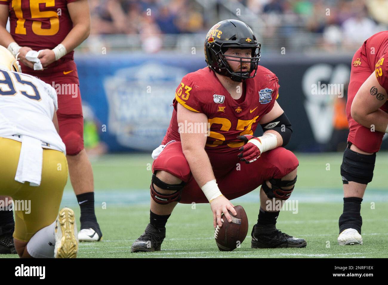ORLANDO, FL - DECEMBER 28: Iowa State Cyclones offensive lineman Collin ...