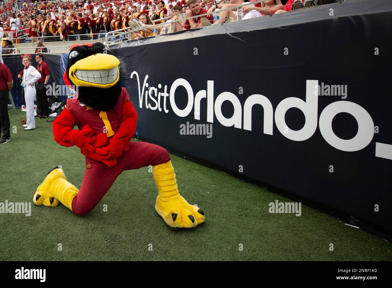 ORLANDO, FL - DECEMBER 28: Cy the Cardinal, the Iowa State Cyclones ...