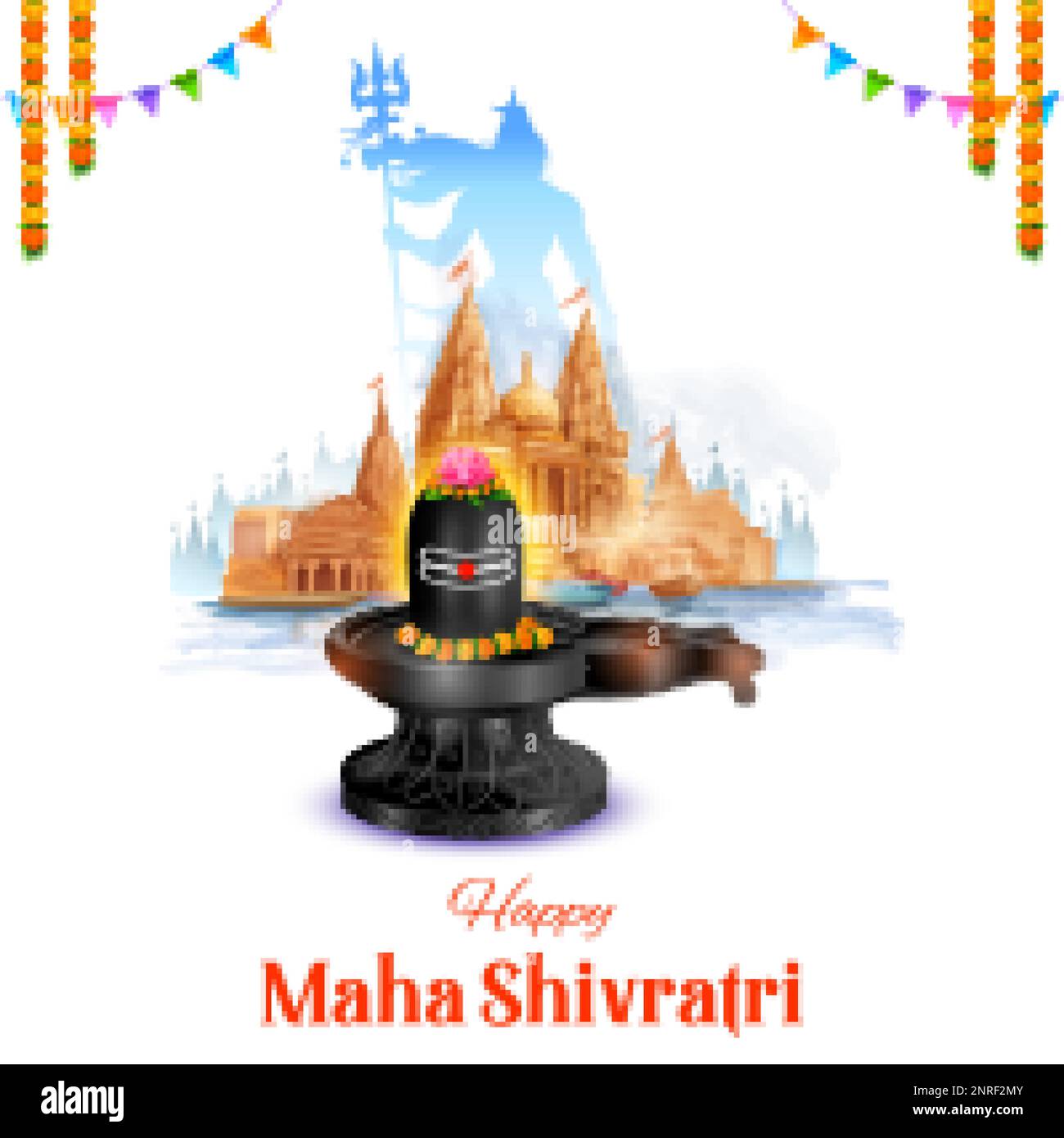 Lord Shiva Linga, Indian God of Hindu for Maha Shivratri festival of ...