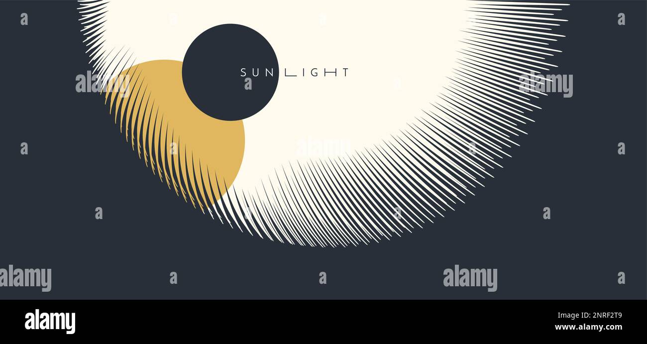 Black and white sunburst pattern. Sun ray or star burst. Radial lines ...