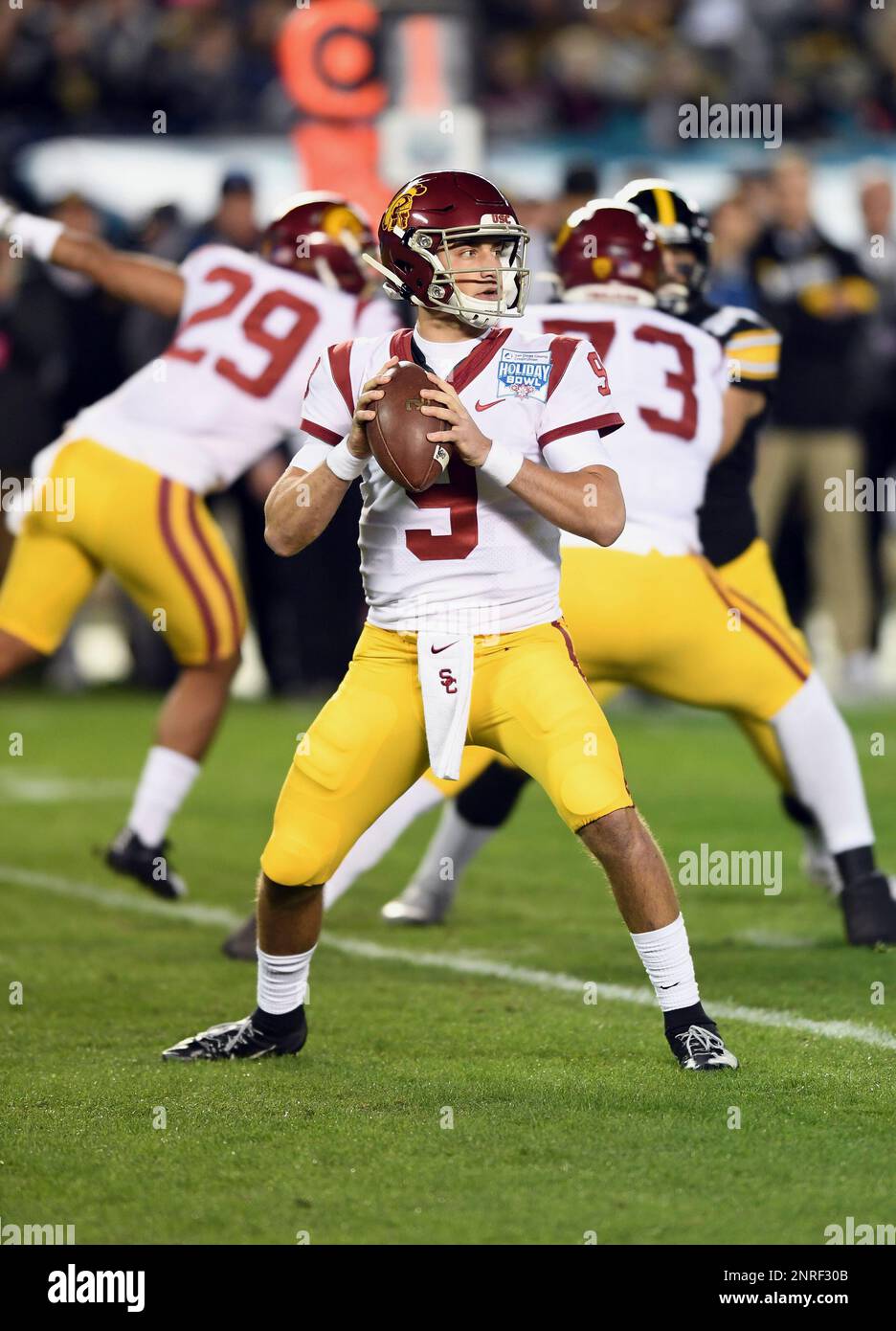 SAN DIEGO, CA - DECEMBER 27: USC Trojans quarterback Kedon Slovis (9 ...