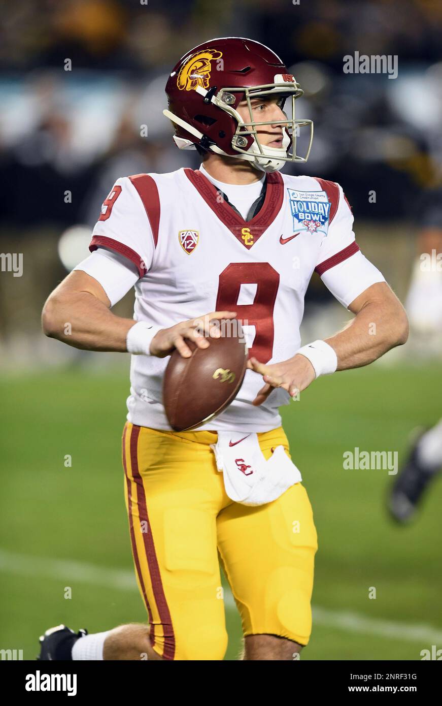 SAN DIEGO, CA - DECEMBER 27: USC Trojans quarterback Kedon Slovis (9 ...