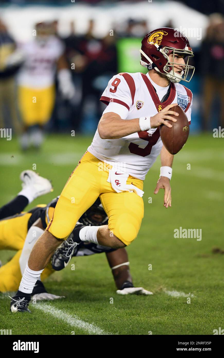 SAN DIEGO, CA - DECEMBER 27: USC Trojans quarterback Kedon Slovis (9 ...