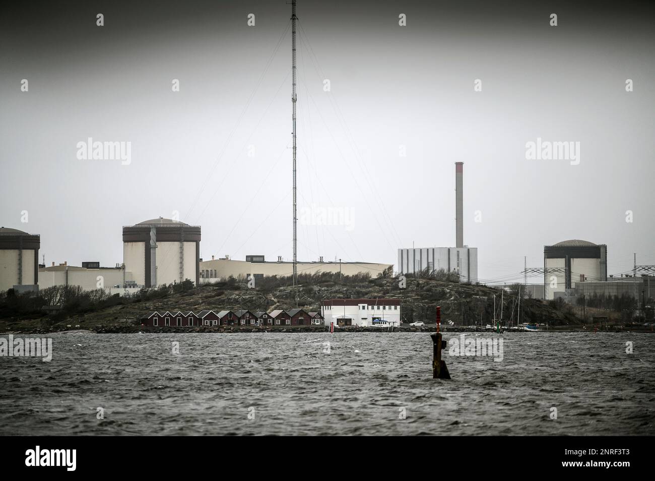 A view of the exterior of Reactor 2 at Ringhals nuclear power plant, in ...