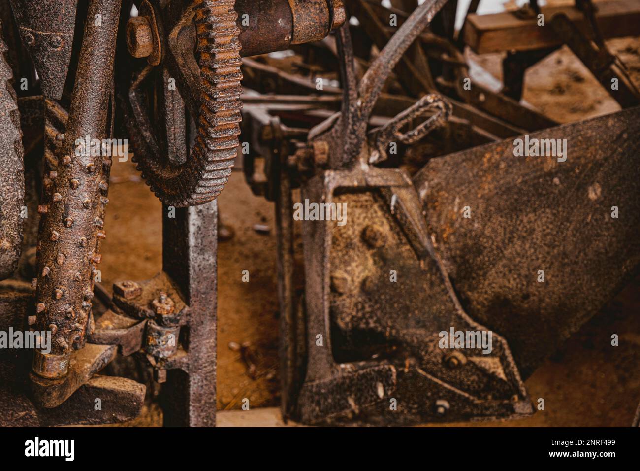 old rusty hand farm equipment Stock Photo - Alamy