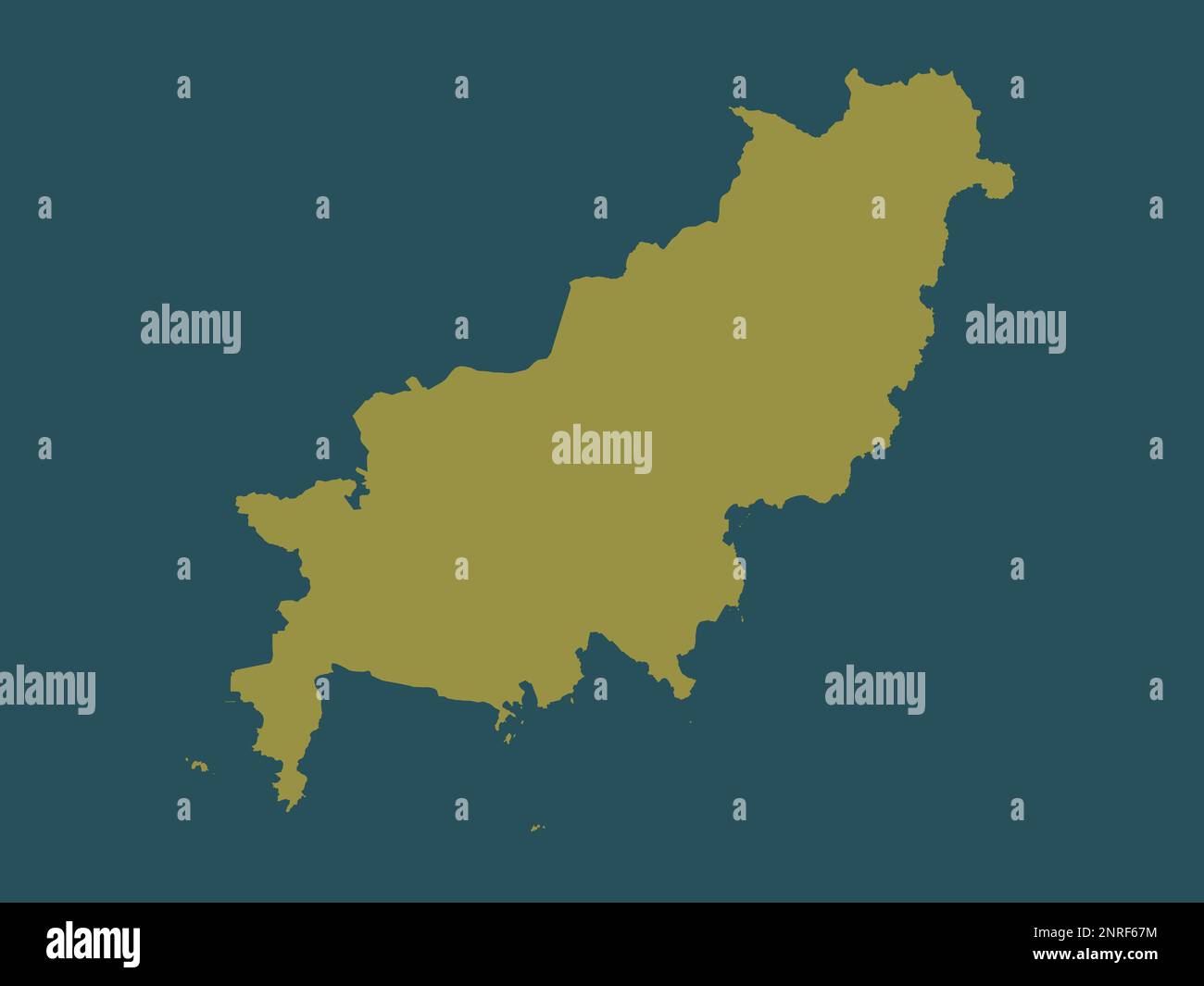 Busan, metropolitan city of South Korea. Solid color shape Stock Photo ...