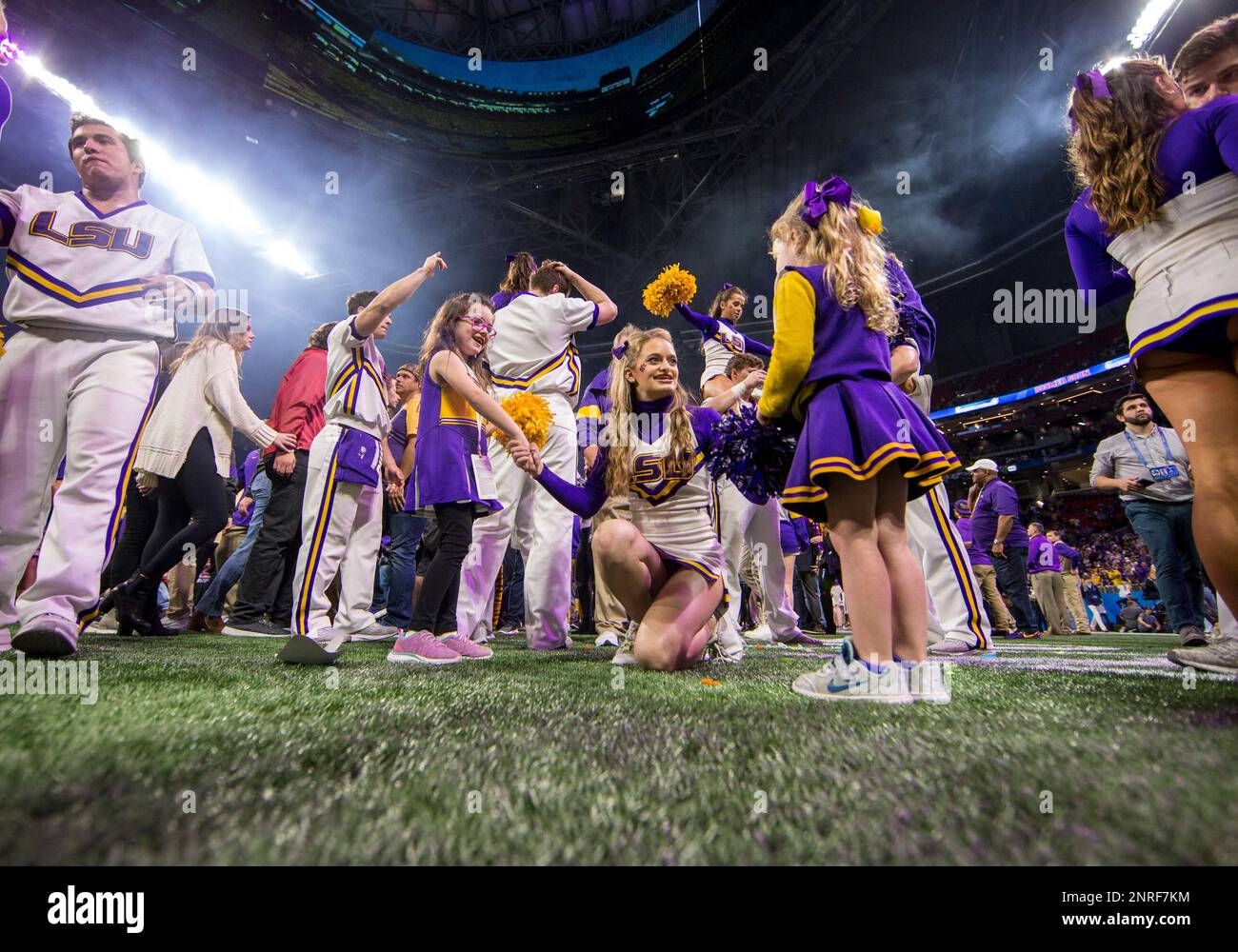 December 28, 2019: LSU cheerleaders dance after NCAA Football game ...